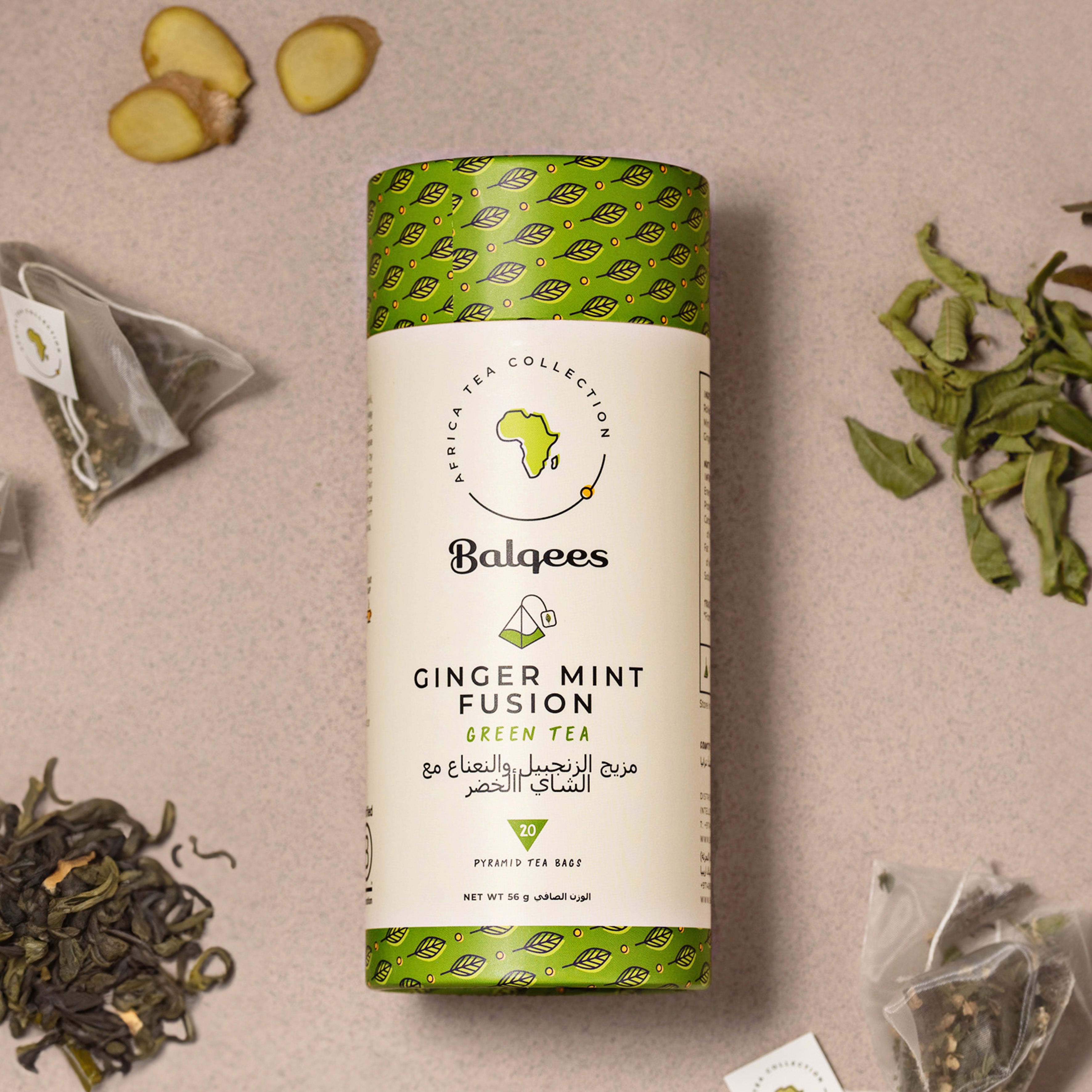 Ginger Mint Fusion Green Tea – Balqees